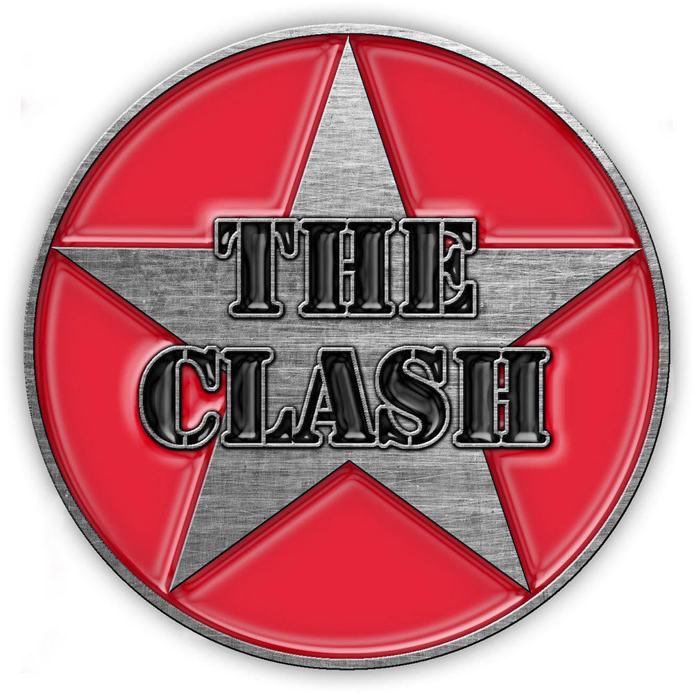 The Clash Pin Badge: Military Logo (Enamel In-Fill) – Rockwinkel